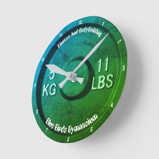 Fitness And Bodybuilding Gymnasium Clock 2 | Zazzle