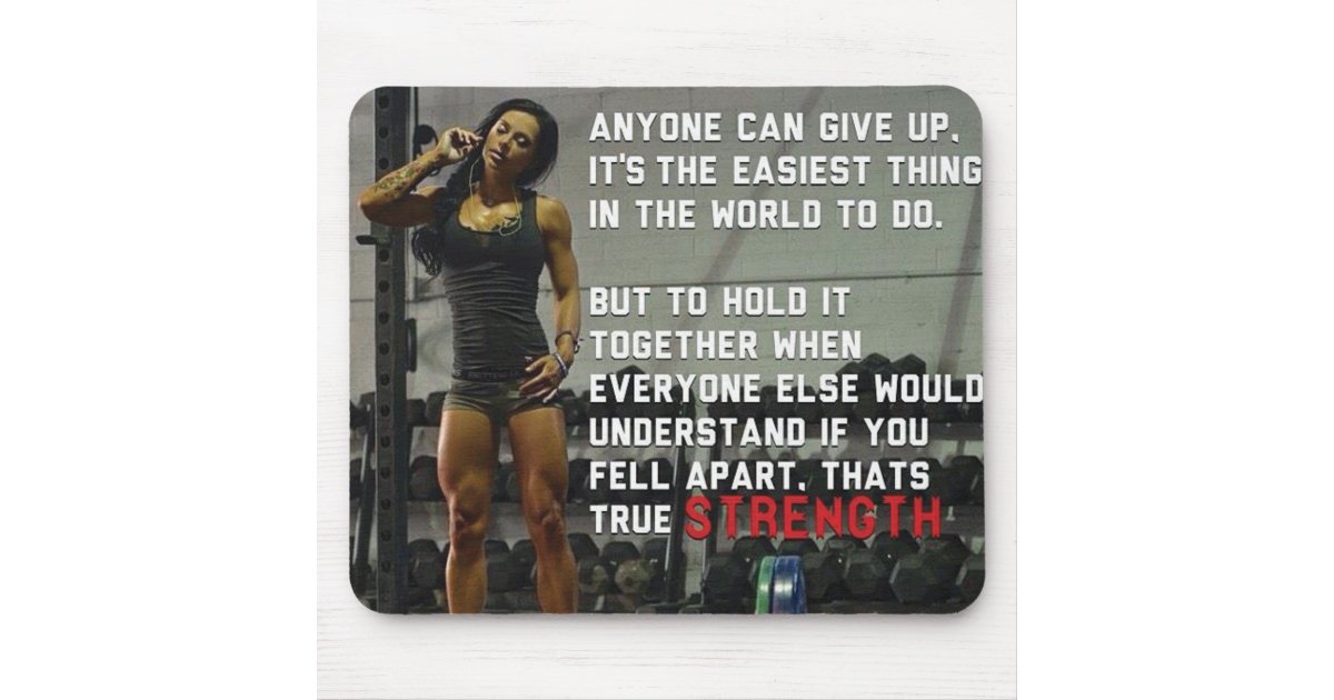 Fitness and Gym Motivation Mouse Pad | Zazzle