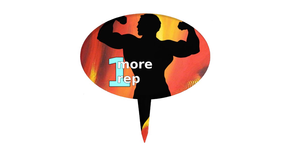 Fitness Bodybuilding Cake Topper | Zazzle