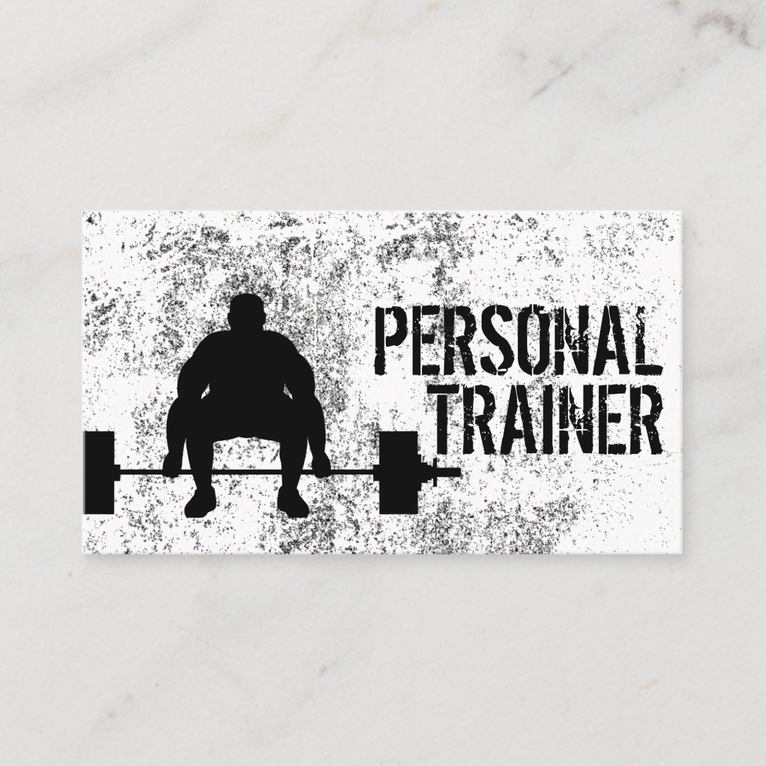 Fitness Bodybuilding Personal Trainer Professional Business Card | Zazzle