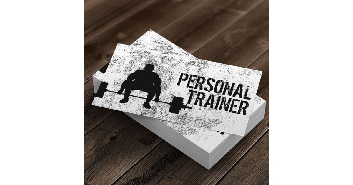 Fitness Bodybuilding Personal Trainer Professional Business Card | Zazzle