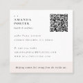 Fitness Branding | Wellness Coach QR Code Square Business Card | Zazzle