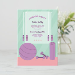 Fitness Center Invitation | Zazzle