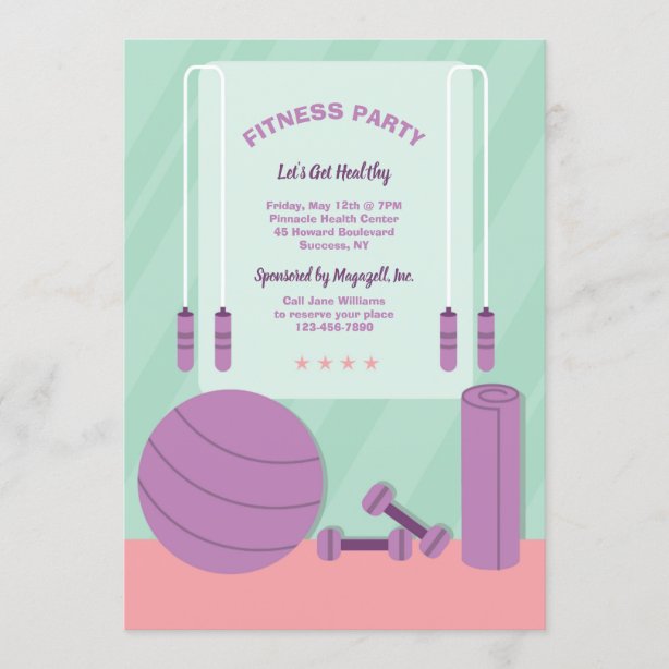 Workout Invitations | Zazzle