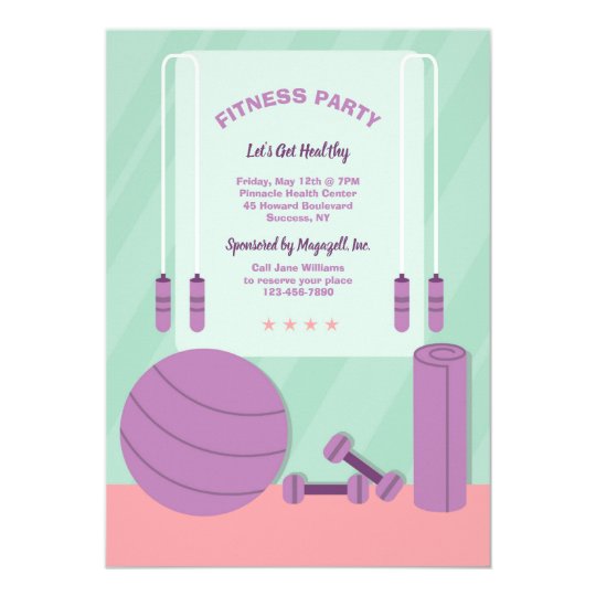 Fitness Center Invitation | Zazzle.com
