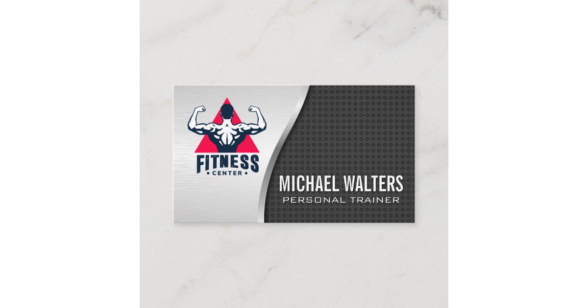 Fitness Center | Personal Trainer Business Card | Zazzle