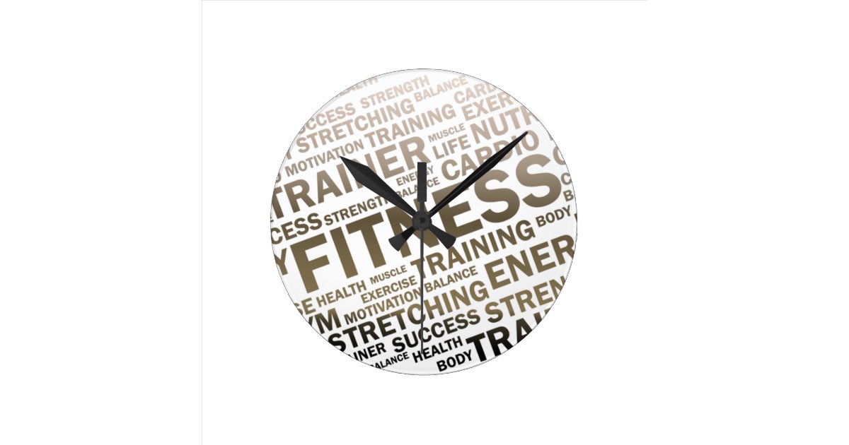 Fitness Center/Personal Trainer Wall Clock | Zazzle.com