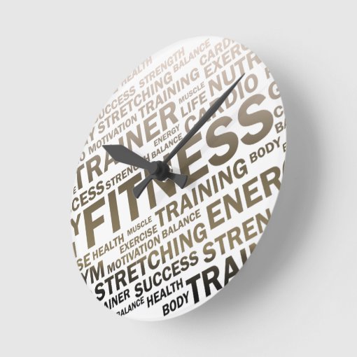 Fitness Center/Personal Trainer Wall Clock | Zazzle