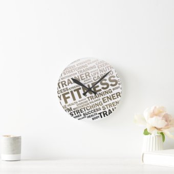 Fitness Center/Personal Trainer Wall Clock | Zazzle