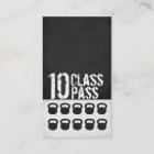 Fitness 10 Class Pass Card | Zazzle.com