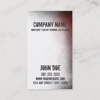 Fitness Class Business Card 15 Class Pass Card | Zazzle