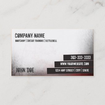 Fitness Class Business Card 5 Class Pass Card | Zazzle