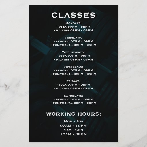 Fitness club promo flyer | Zazzle