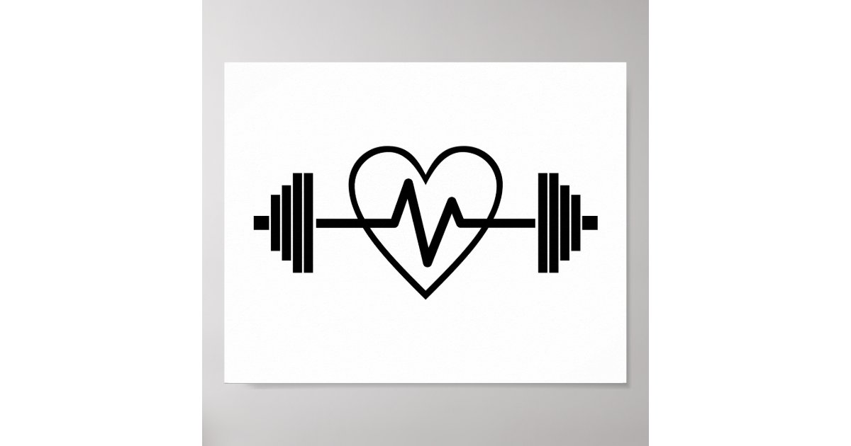 FITNESS GYM IS LIFE POSTER | Zazzle