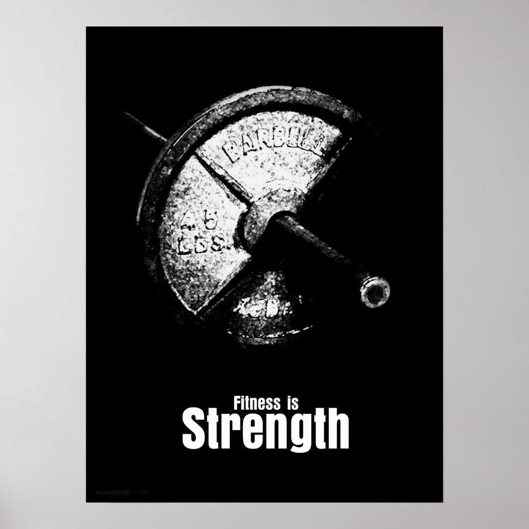 Fitness Is - Strength Poster | Zazzle