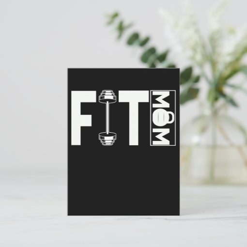 Fitness Mama Gym Weightlifting Mom Postcard | Zazzle
