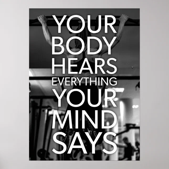 Fitness Motivational Poster | Zazzle