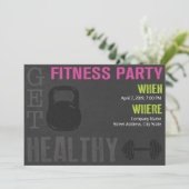Fitness Party Invite | Zazzle