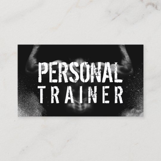 Fitness Personal Trainer Bodybuilder Professional Business Card ...