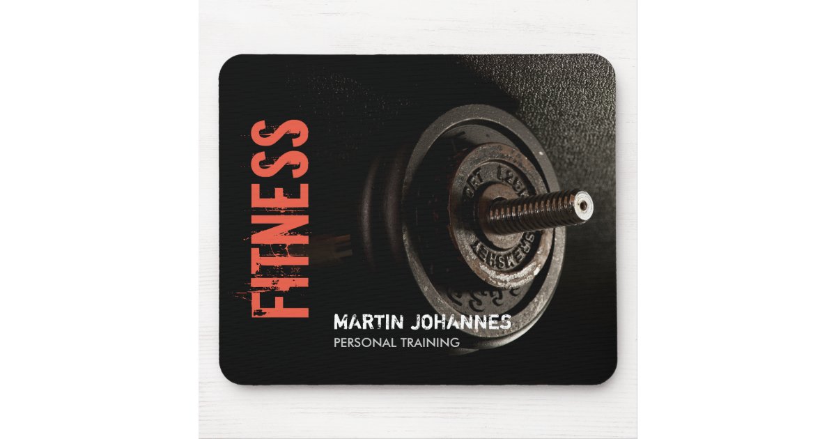 Fitness Personal Trainer Bodybuilding Modern Sharp Mouse Pad | Zazzle