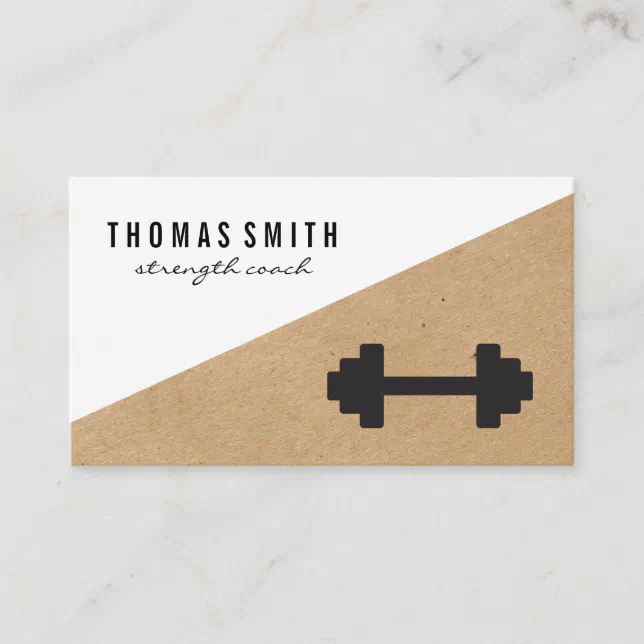 Fitness | Personal Trainer Coach Business Card | Zazzle