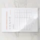 Fitness Planner Home Workout Exercise Tracker Paper Pad | Zazzle