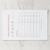 Fitness Planner Home Workout Exercise Tracker Paper Pad | Zazzle