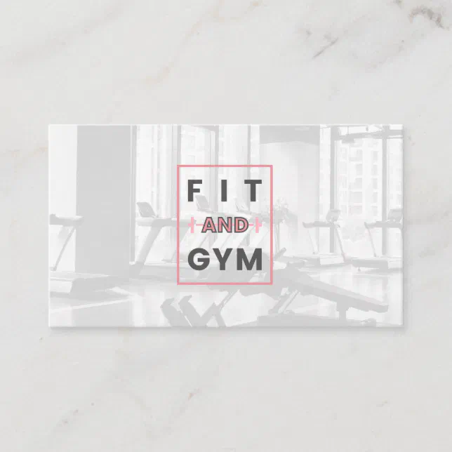 Fitness Professional | Gym Owner Trainer Appointment Card | Zazzle