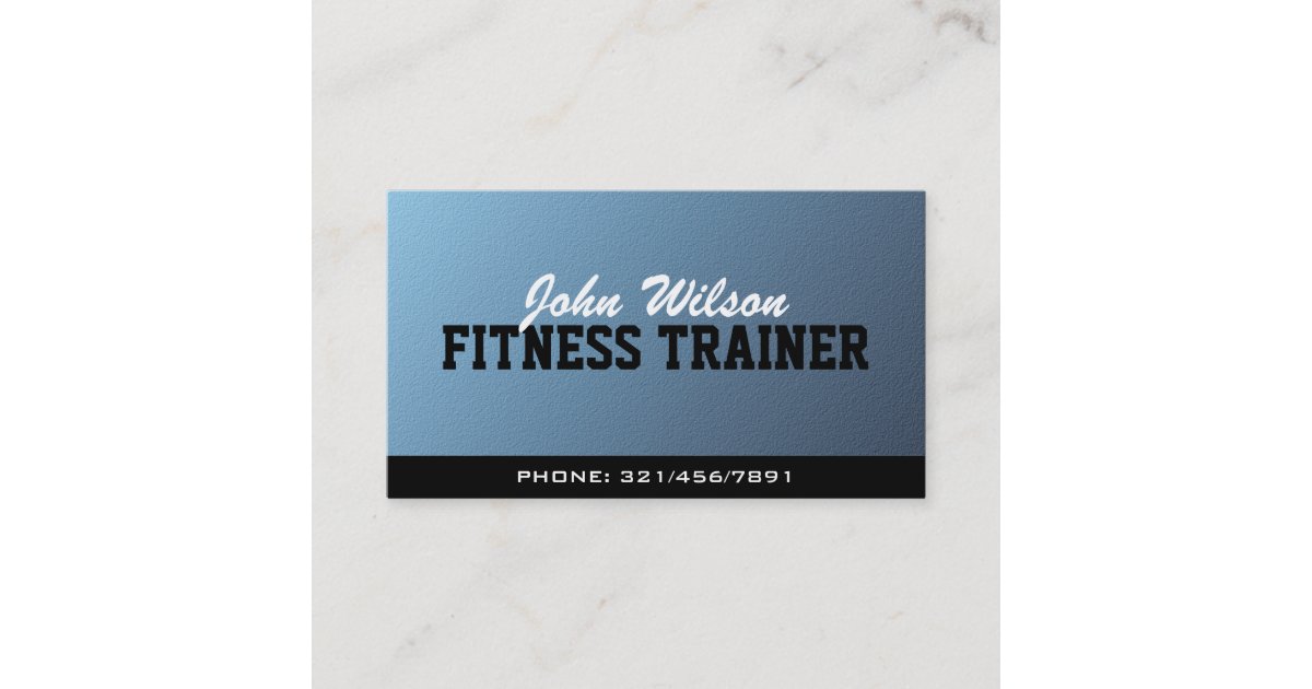 Fitness Trainer - Business Cards | Zazzle
