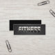 Fitness Trainer Cool Steel & Metal mini Mini Business Card | Zazzle