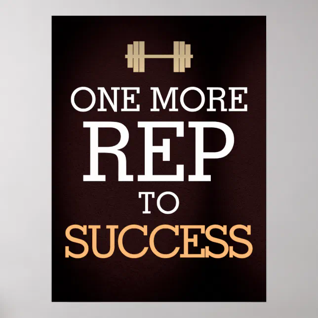 Fitness workout motivation poster | Zazzle