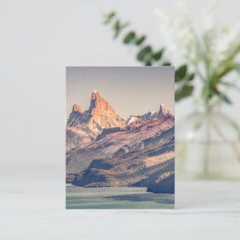 Fitz Roy and Poincenot Mountains Patagonia Postcard | Zazzle