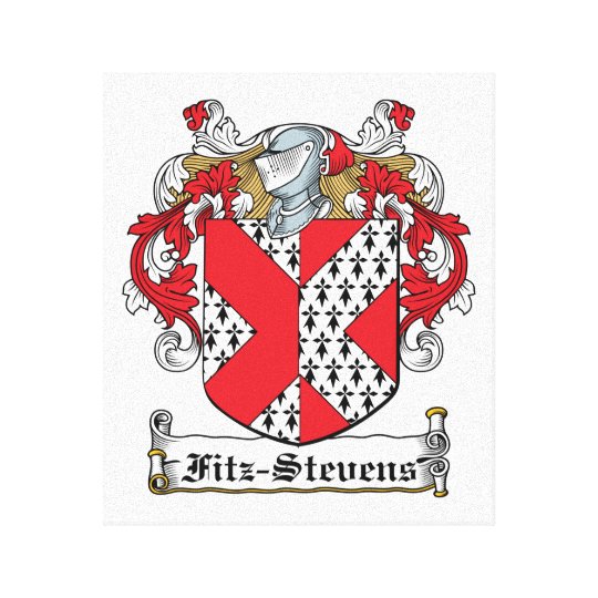 Fitz-Stevens Family Crest Canvas Print | Zazzle.com