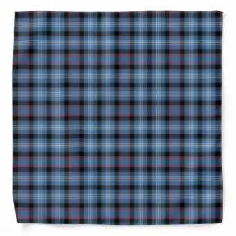 Fitzgerald Clan Tartan Blue Plaid Pattern Bandana | Zazzle