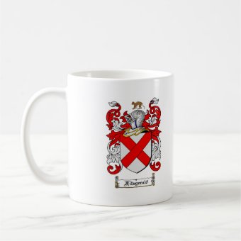 FITZGERALD FAMILY CREST - FITZGERALD COAT OF ARMS COFFEE MUG | Zazzle