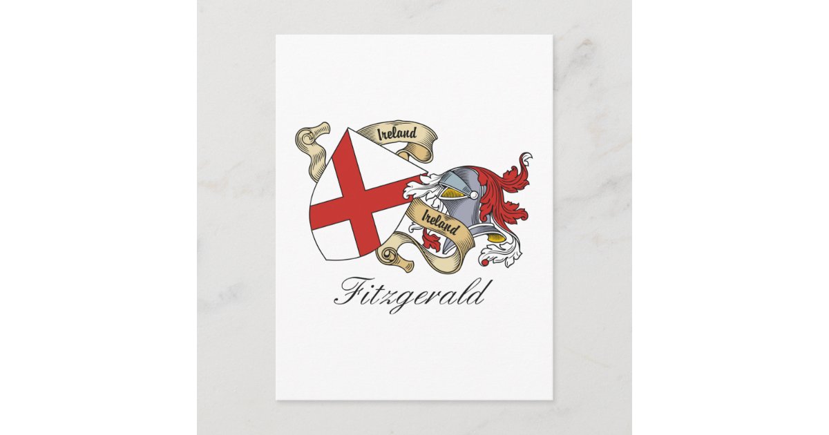 Fitzgerald Family Crest Postcard | Zazzle