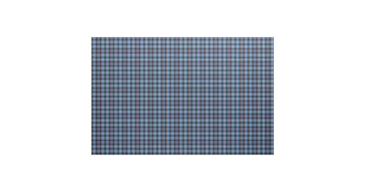 Fitzgerald Tartan Pattern Blue Irish Plaid Fabric | Zazzle