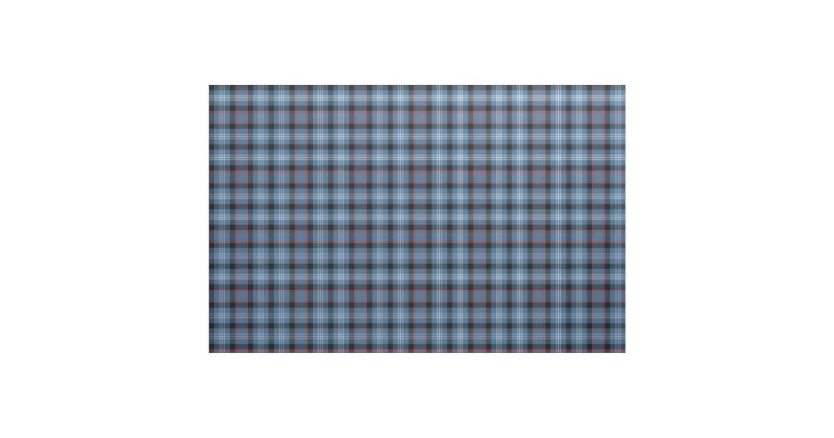 Fitzgerald Tartan Pattern Blue Irish Plaid Fabric | Zazzle
