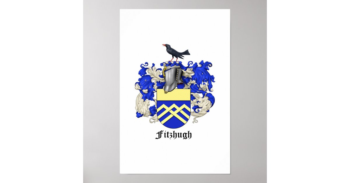 Fitzhugh Family Heraldry Poster 1 | Zazzle
