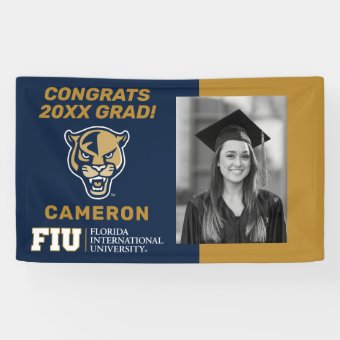 FIU Panther Head Banner | Zazzle