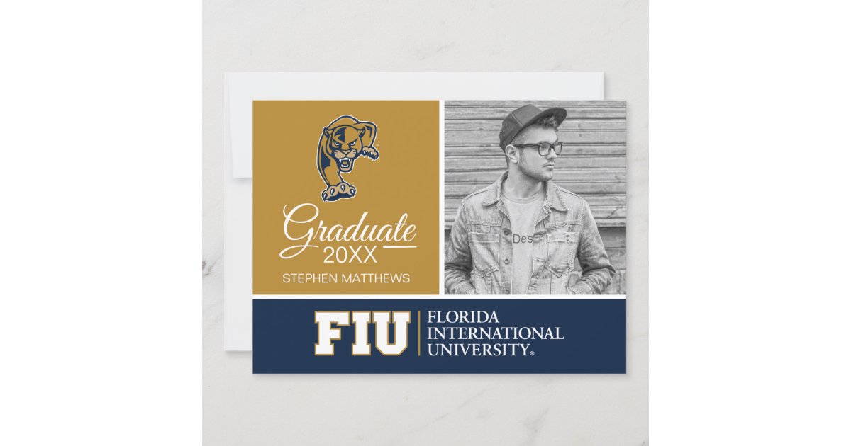 FIU Panthers Graduation Invitation | Zazzle