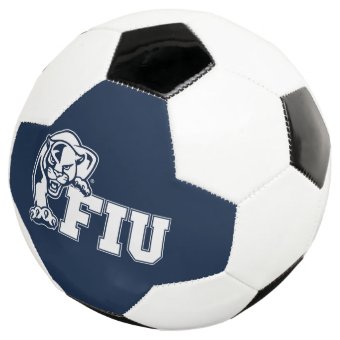 FIU Panthers - White Logo Soccer Ball | Zazzle
