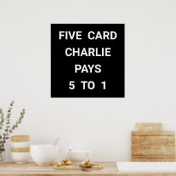 Five Card Charlie - Friends TV Show - Poster | Zazzle