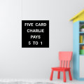 Five Card Charlie - Friends TV Show - Poster | Zazzle