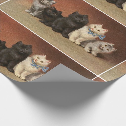 Five Cute Kittens Wrapping Paper | Zazzle