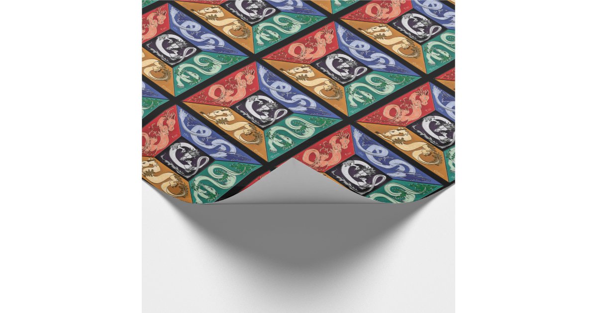 Five Elemental Dragons Wrapping Paper | Zazzle