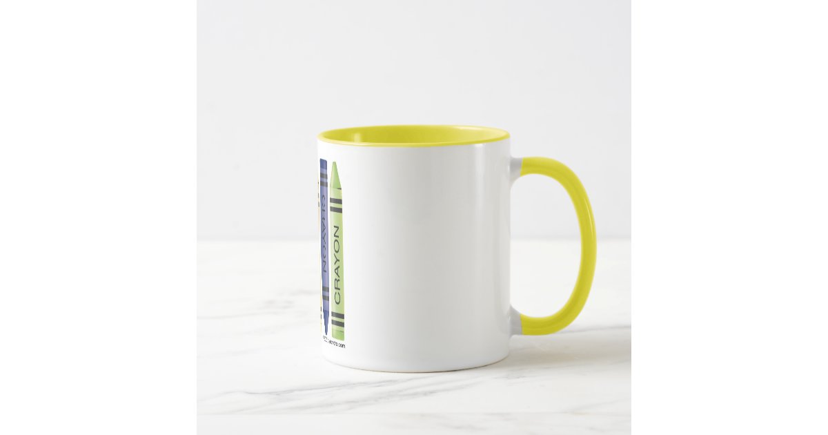 Five fat crayons mug | Zazzle