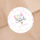Five Is So Sweet Ice Cream 5th Birthday Party Classic Round Sticker ...