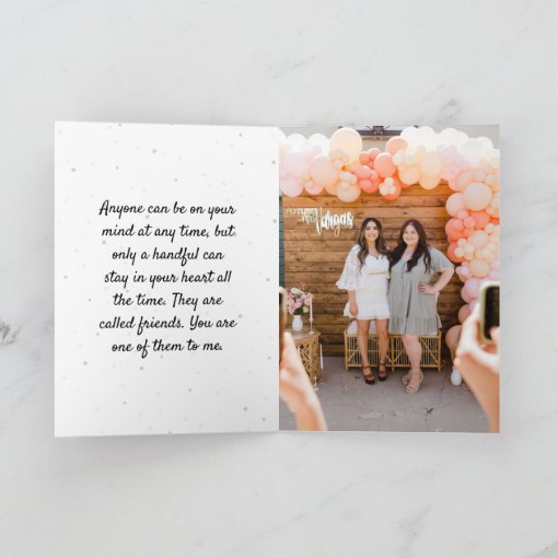 Five Photo Collage Best Friends Celebration Card | Zazzle