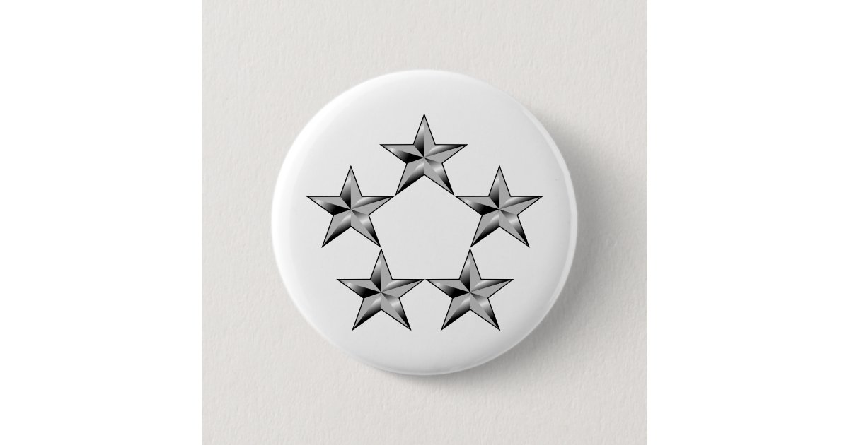 Five-star-general Button | Zazzle